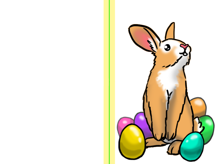 Printable Bunny Easter Cards