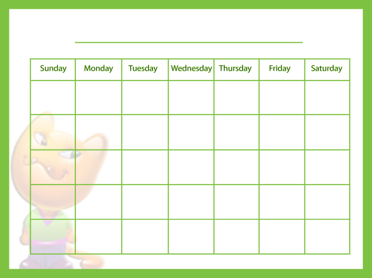 Free Printable Blank Calendars