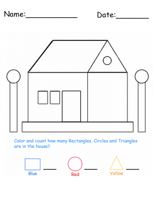 House Shapes Printable Lessons