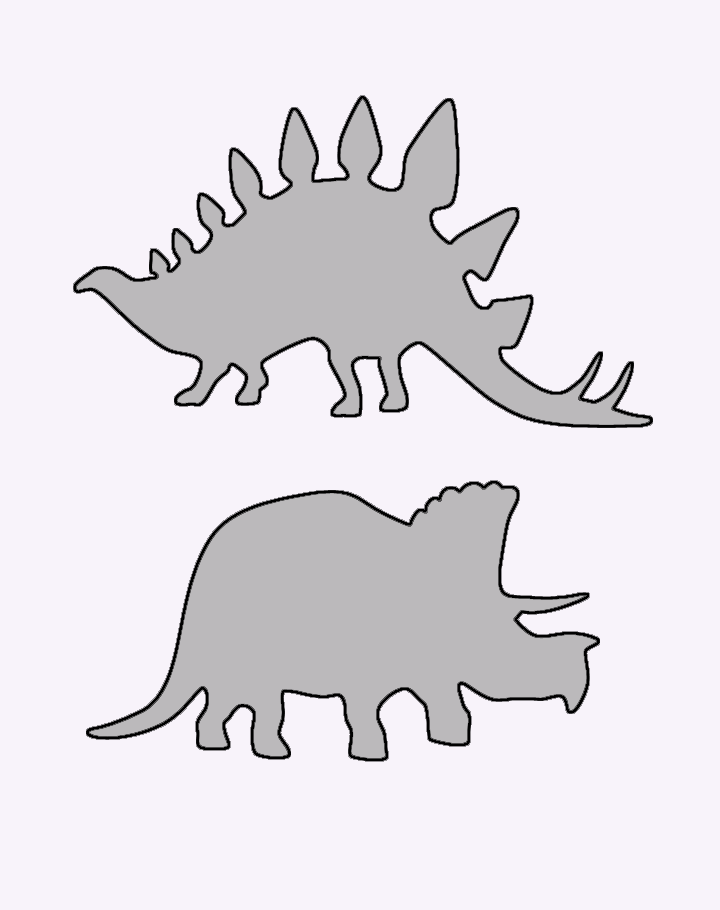 Stegosaurus Stencil