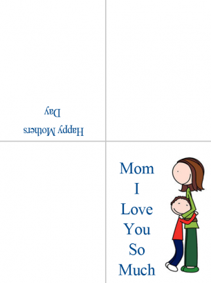 Printable I Love You Mom Cards