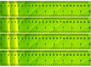 Green Shiny Printable Ruler