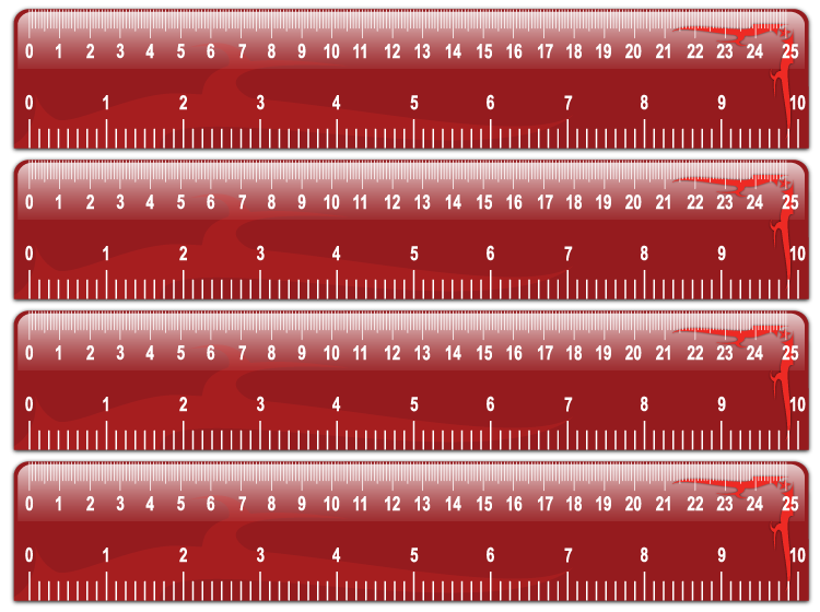 Red Swirly Ruler Printable Crafts