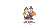 Pilgrim Thanksgiving Card