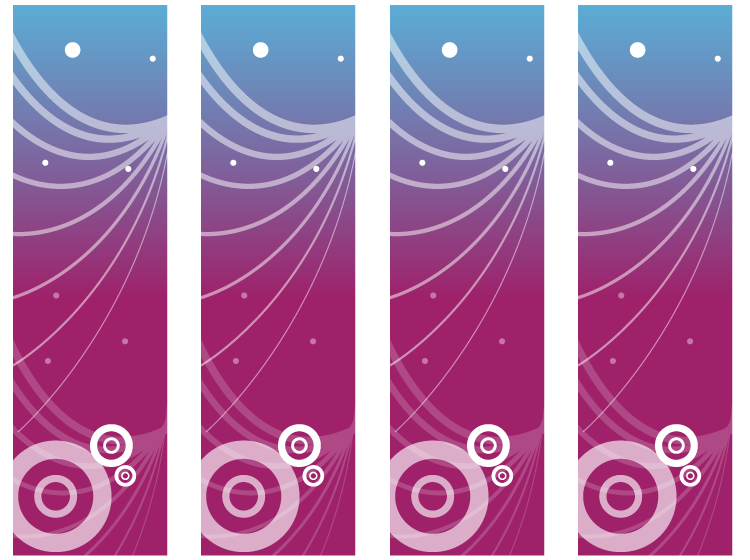 Printable Blue and Purple Bookmarks