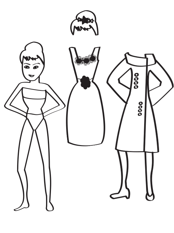 Printable Retro Paper Doll Crafts