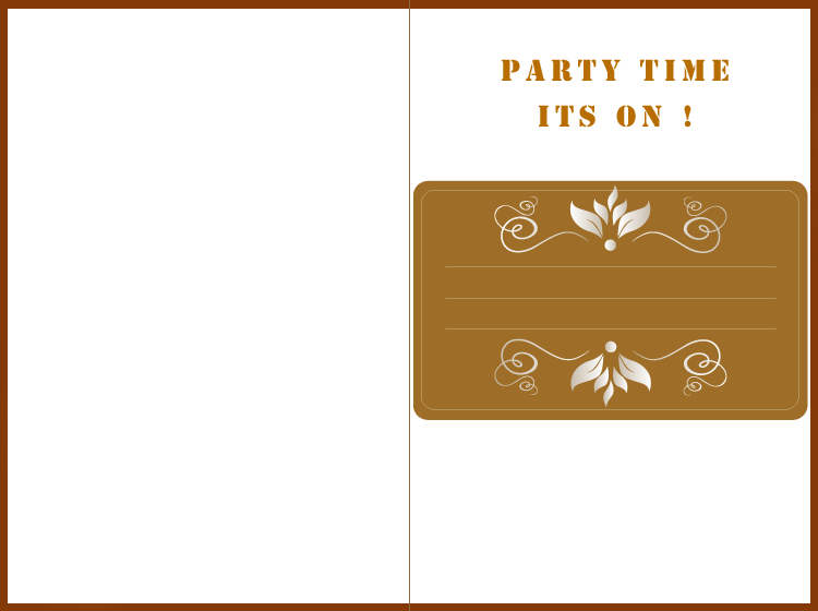 Party Time It's On Printable Party Invitation