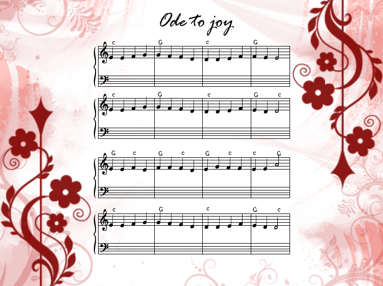 Printable Ode To Joy Sheet Music