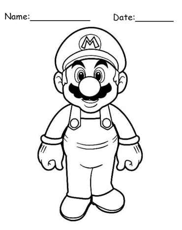 mario coloring pages