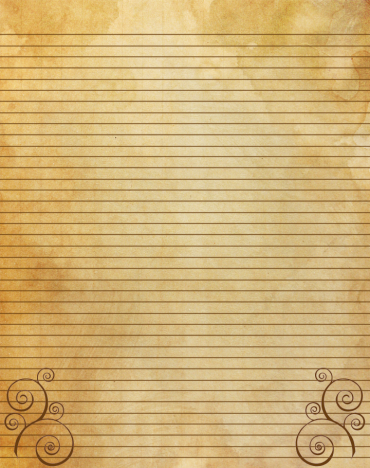 Old Lined Paper Template