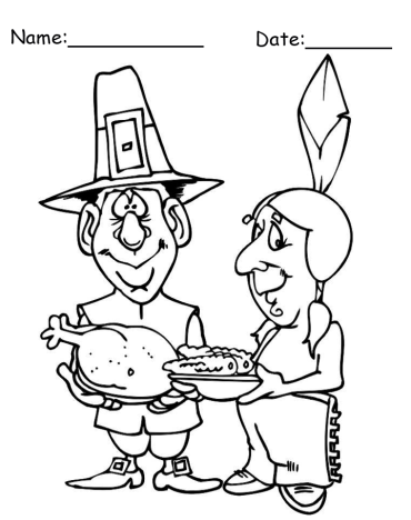 Squanto Coloring Page